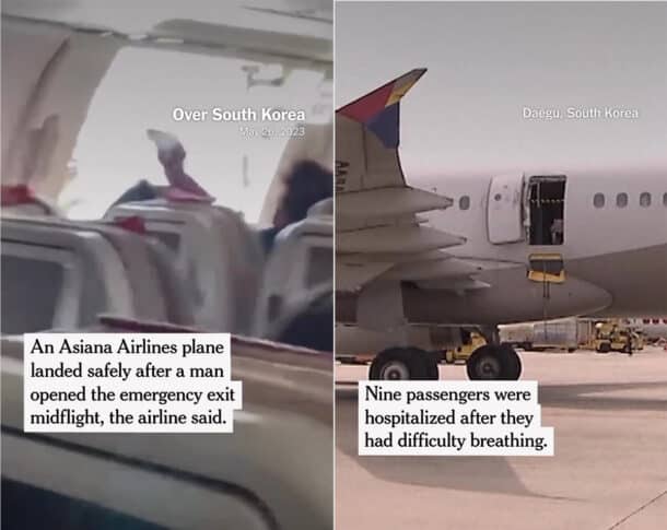 Nightmare: Passenger Opens Airplane Door In-Flight and Nine People ...