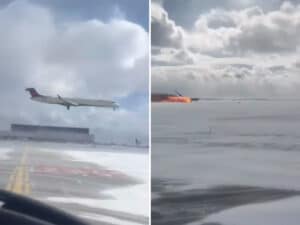 'Oh no, no, no, no, no!' Pilot footage shows the moment Delta 4819 ...